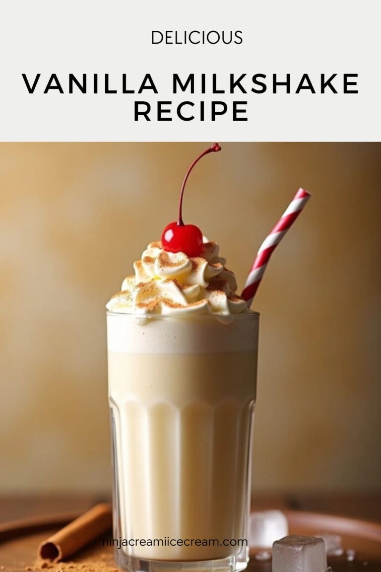 Delicious Vanilla Milkshake Recipe - Ninja Creami Ice Cream Recipes [Healthy Protein Recipes]