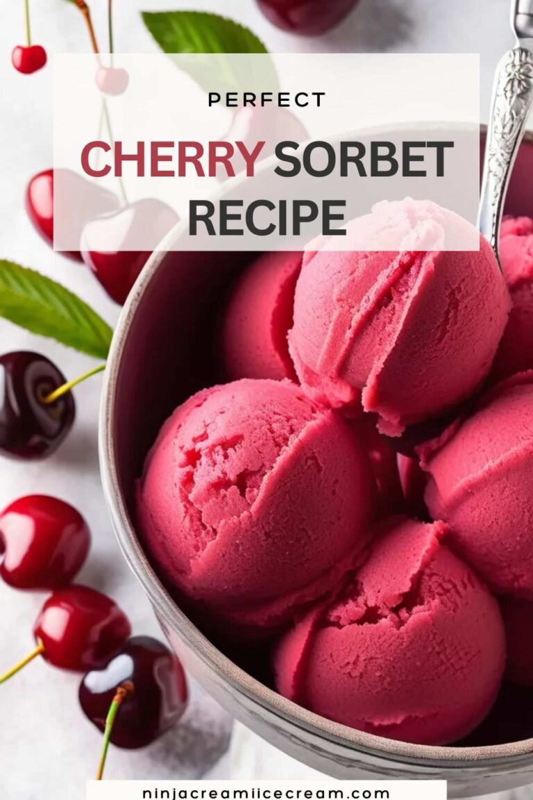 Perfect Cherry Sorbet Recipe - Ninja Creami Ice Cream Recipes [Healthy ...