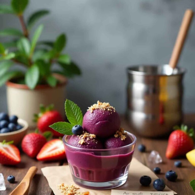 Homemade Acai Sorbet Recipe - Ninja Creami Ice Cream Recipes [Healthy ...