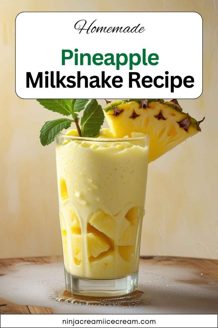 Homemade Pineapple Milkshake Recipe - Ninja Creami Ice Cream Recipes [Healthy Protein Recipes]