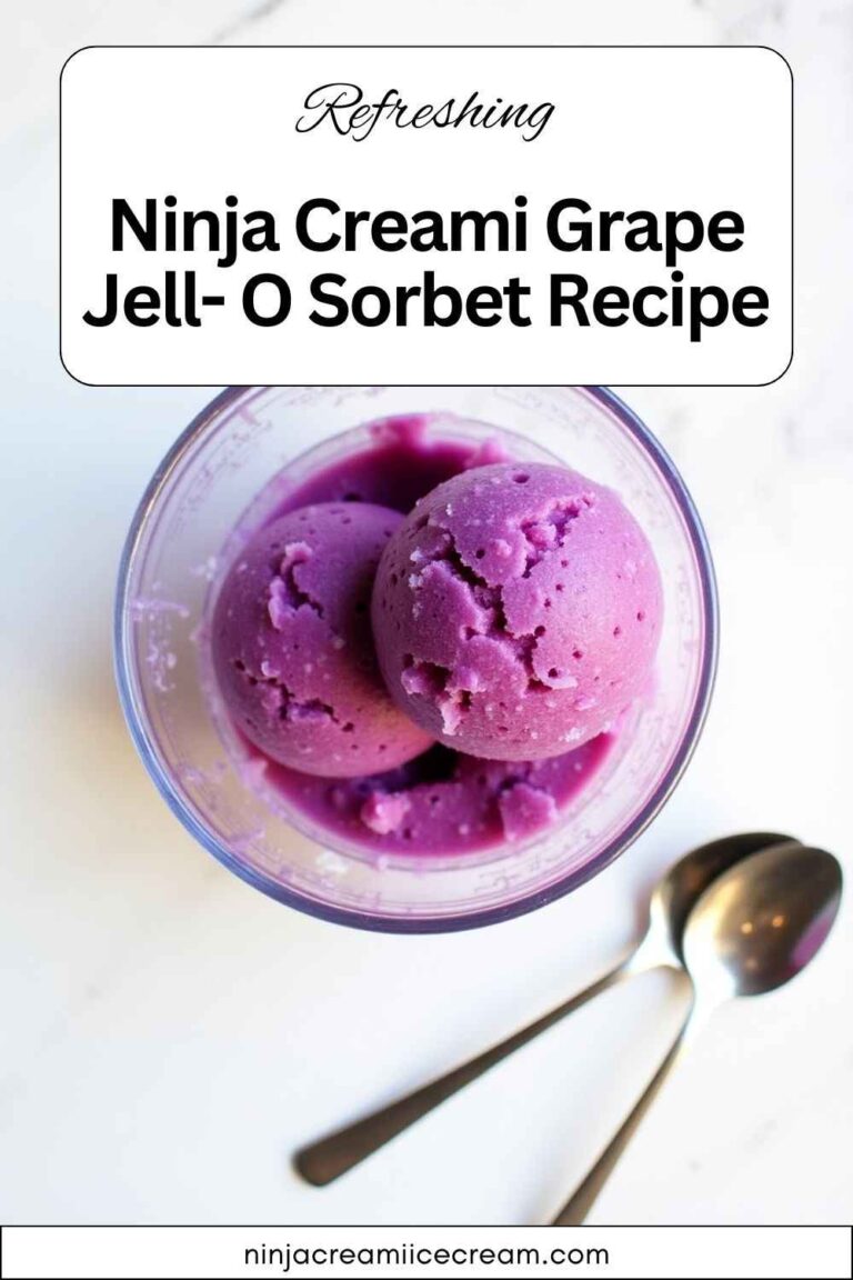 Refreshing Ninja Creami Grape Jell- O Sorbet Recipe - Ninja Creami Ice ...